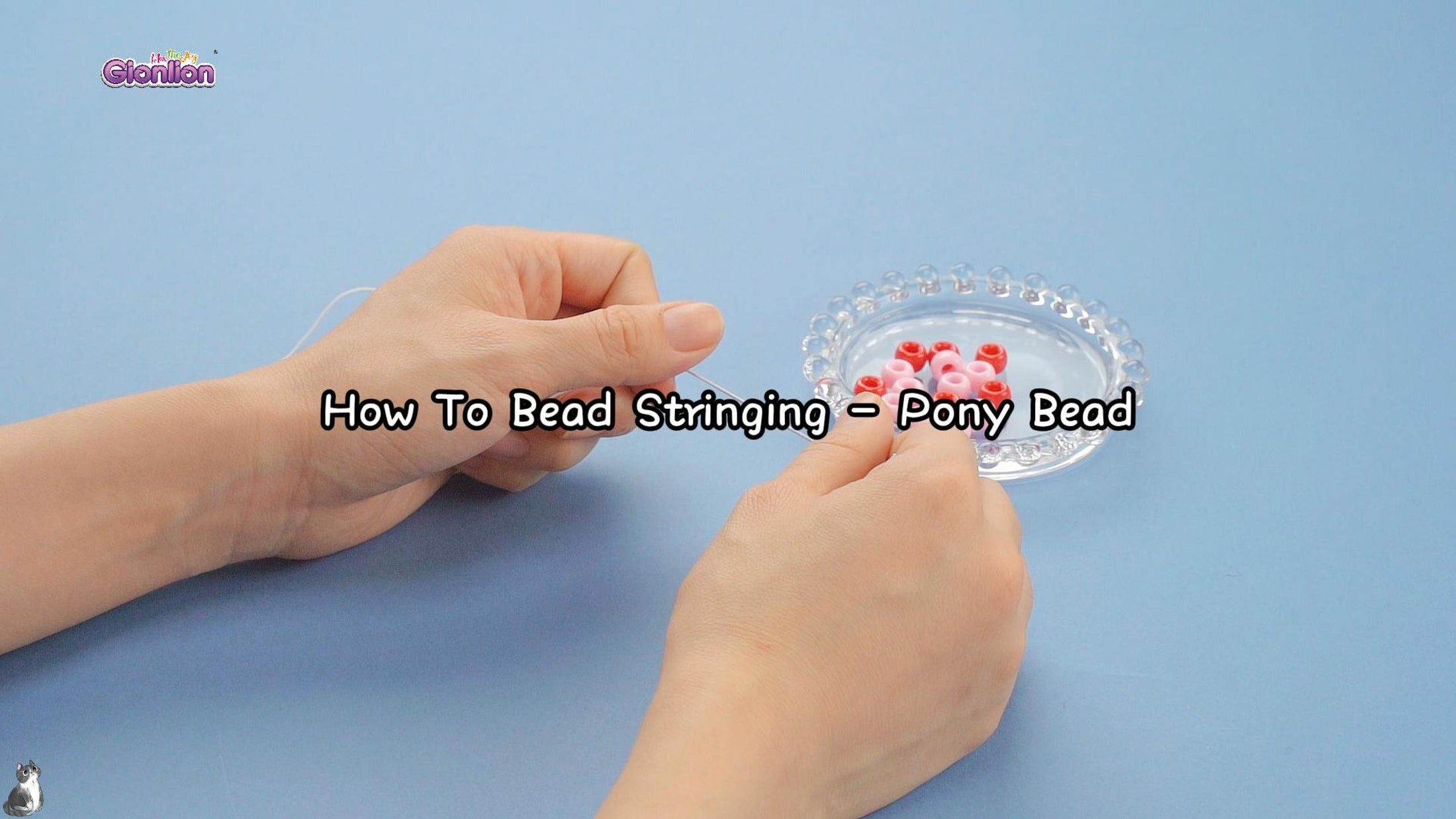 How To Bead Stringing (Pony Bead) - Gionlion Step-By-Step Tutorial